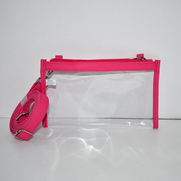 thirty-one | Bags | Thirty One Clear Crossbody In Clear With Hibiscus ...